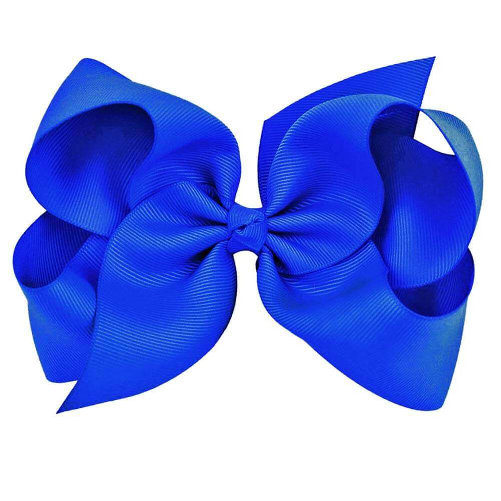 Royal Blue Grosgrain Hair Bow for Girls & Toddlers